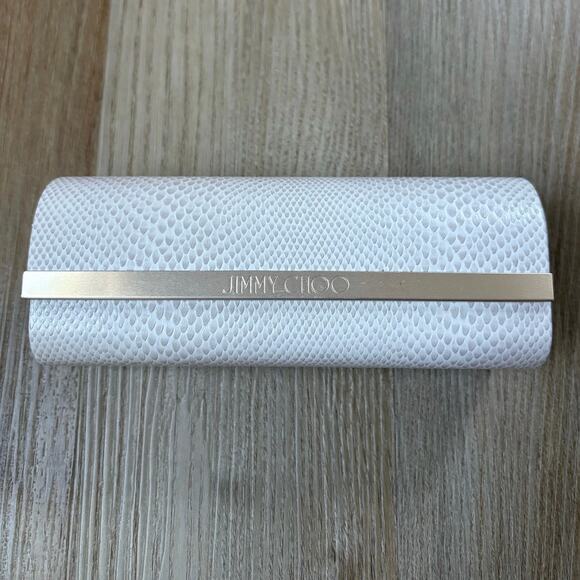 Jimmy Choo | Accessories | Jimmy Choo Snakeskin Gold Eyeglass Case ...